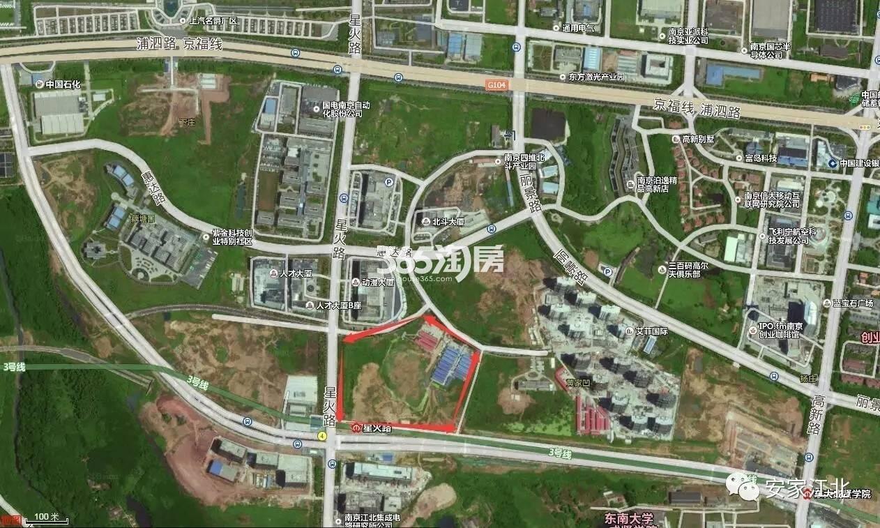 高新G08地块区位图_南京龙湖北宸星座_南京新房网_365淘房